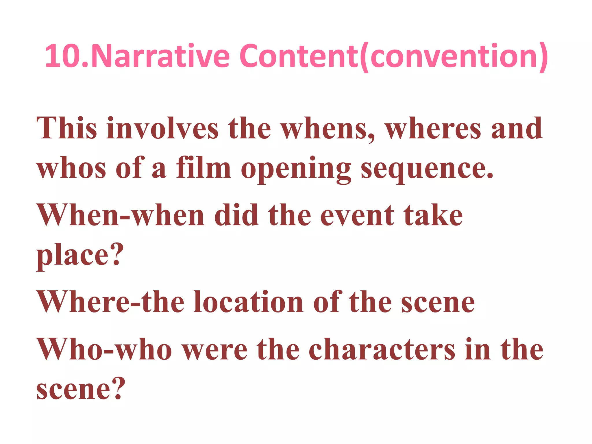 Codes and conventions media presentation | PPTX