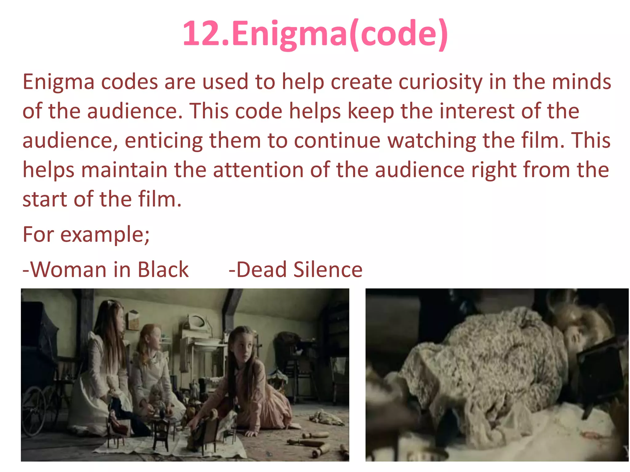 Codes and conventions media presentation | PPTX