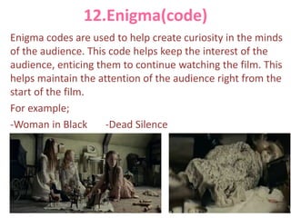 Codes and conventions media presentation | PPTX