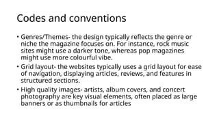 codes and conventions music magazine.pptx