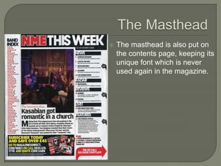 Codes and conventions of a contents page | PPT