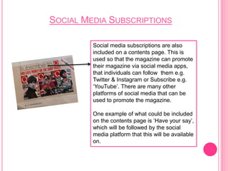 Codes and conventions of a contents page | PPTX