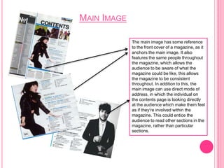 Codes and conventions of a contents page | PPTX