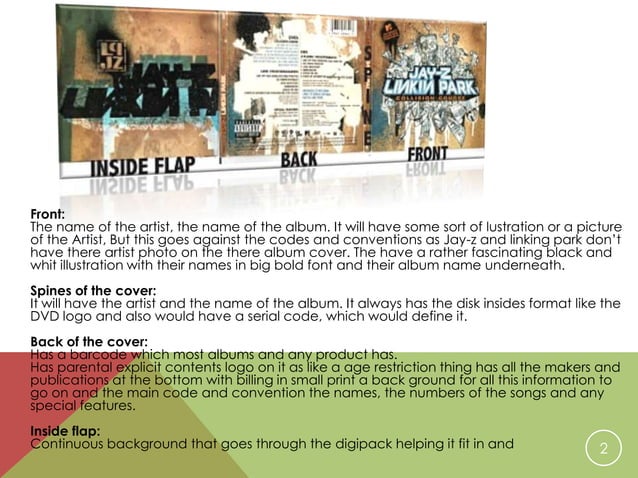 Codes and conventions of a digipack | PPTX