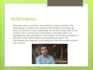 Codes and conventions of a documentary | ODP | Video Production ...