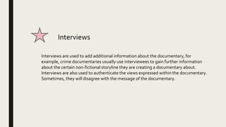 Codes and conventions of a documentary | PPT