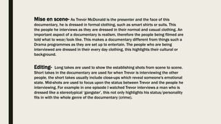 Codes and Conventions of a Documentary | PPTX
