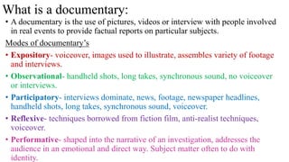 Codes and conventions of a documentary | PPTX