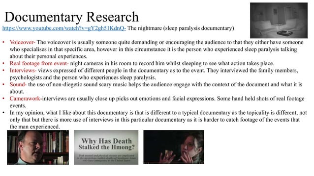 Codes and conventions of a documentary | PPTX