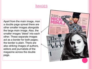 Codes and Conventions of a Music Magazine Double Page Spread | PPTX