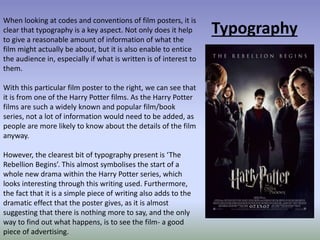 Codes and conventions of a film poster (2) | PPTX