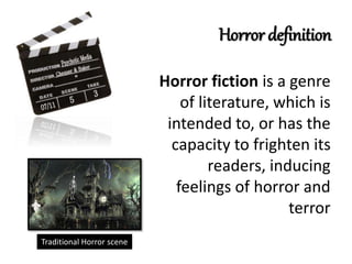 Codes and conventions of a horror | PPT