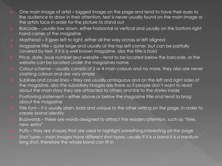 Codes and conventions of a magazine | PPTX