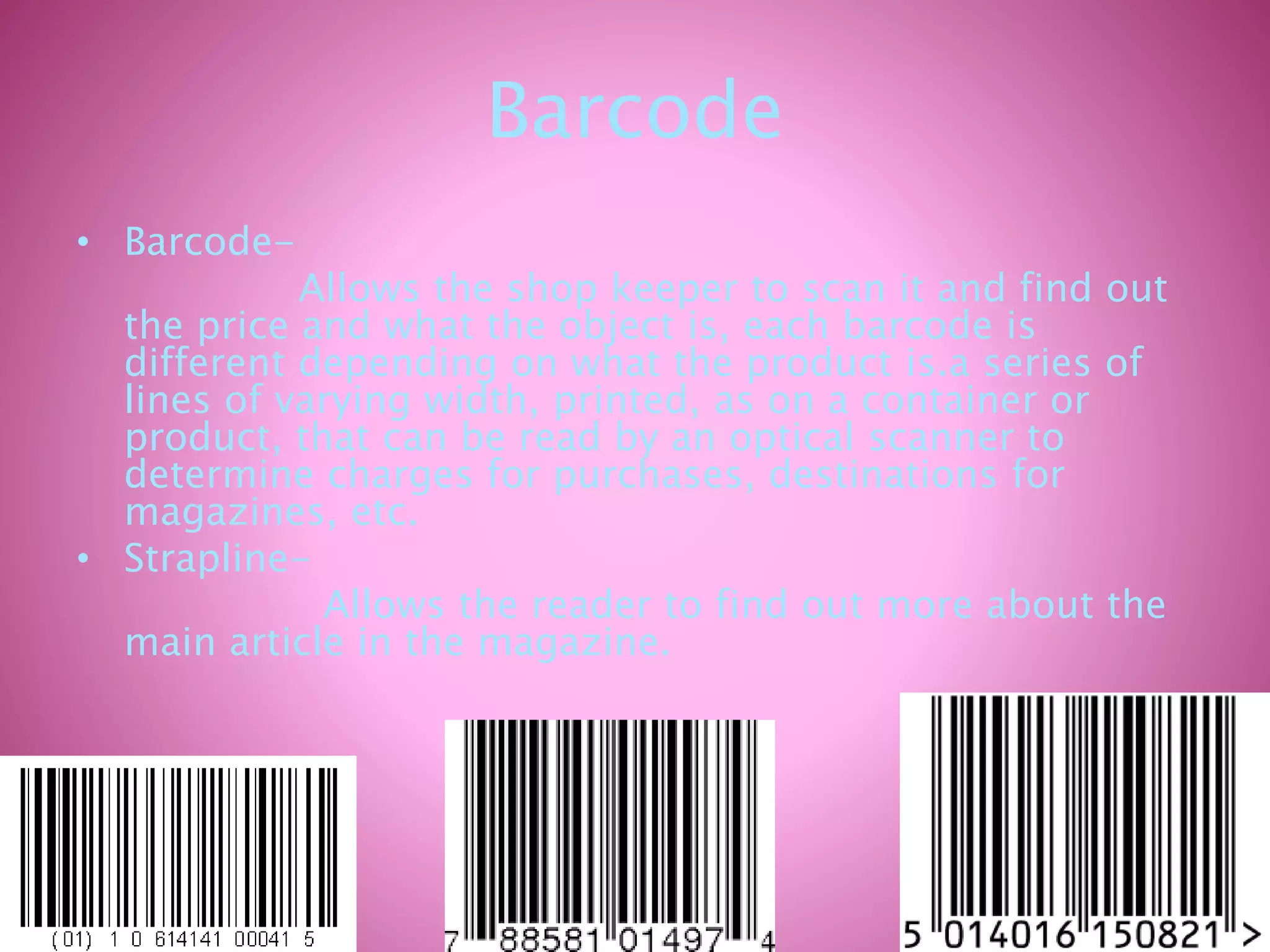 Codes and conventions of a magazine | PPTX