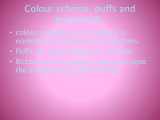 Codes and conventions of a magazine | PPTX | Desktop Publishing ...