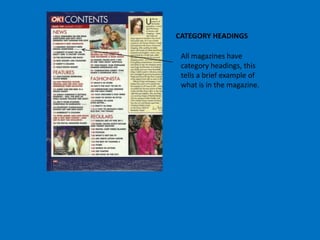 Codes and conventions of a magazine contents page | PPTX | Desktop ...