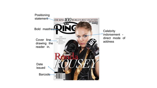Codes and conventions of a magazine cover | PPT