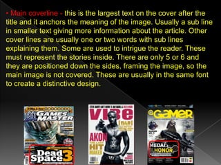 Codes and conventions of a magazine final presentation | PPTX