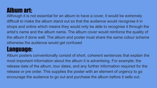 Codes and conventions of a music poster | PDF