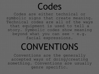 Codes and conventions of a music video | PPT