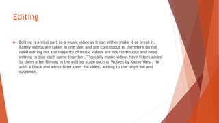 Codes and conventions of a music video | PPTX