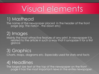 Codes and conventions of a newspaper | PPTX