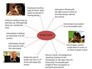 Codes and conventions of an interview | PPTX