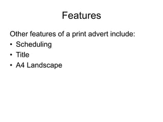 Codes and conventions of a print advert | PPT