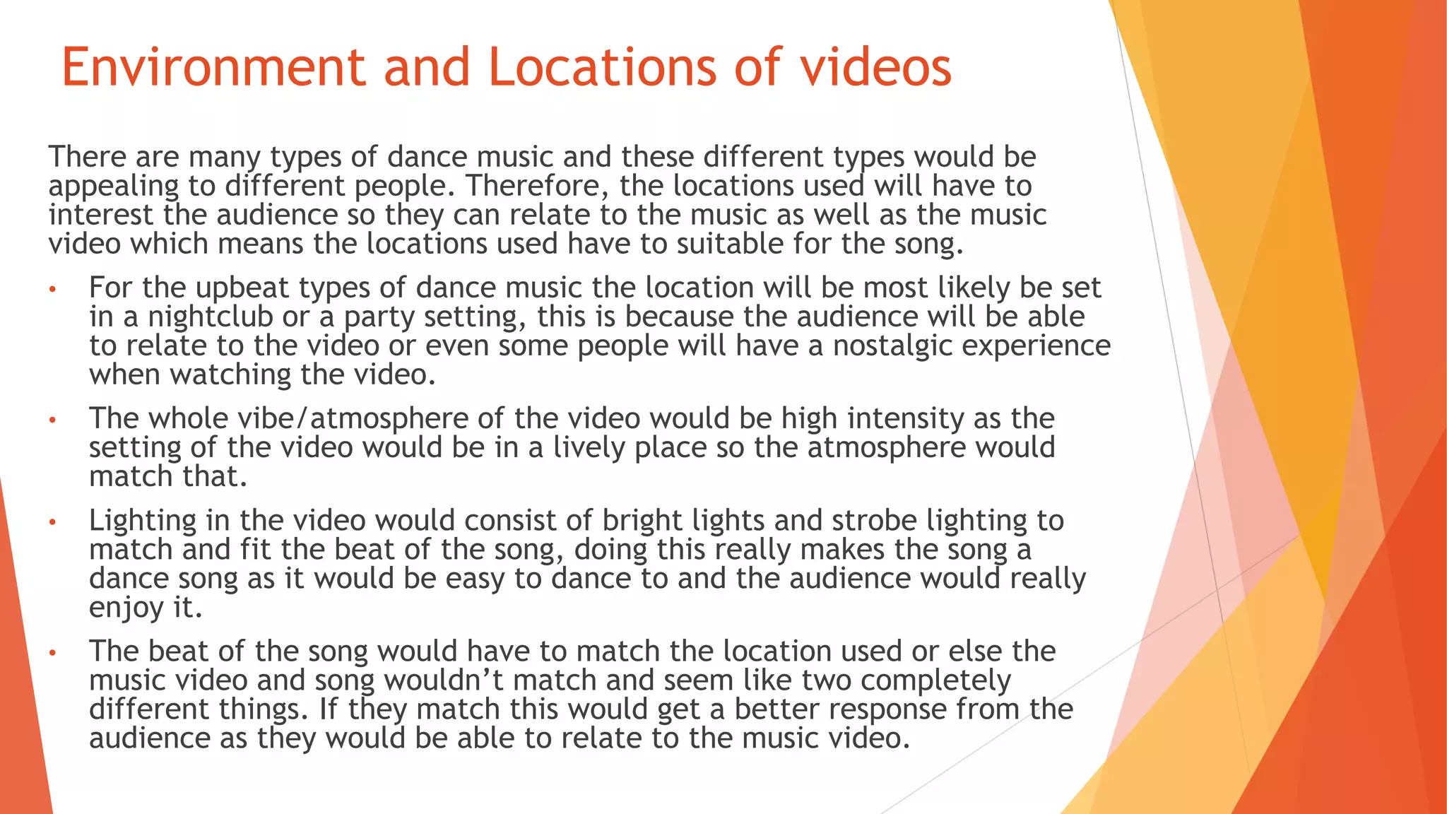 Codes and Conventions of Dance Music | PPTX