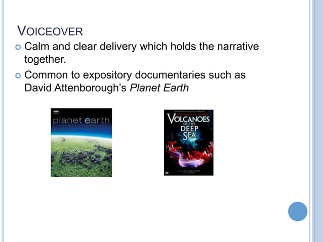 Codes and Conventions of Documentaries | PPT