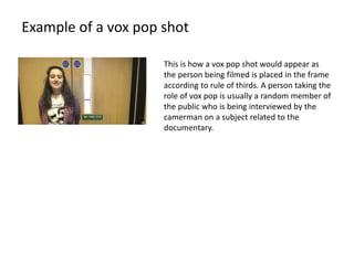 Codes and Conventions of Documentaries | PPTX