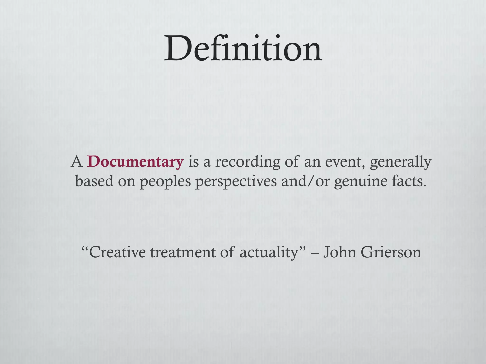 Codes and Conventions of documentaries | PPTX