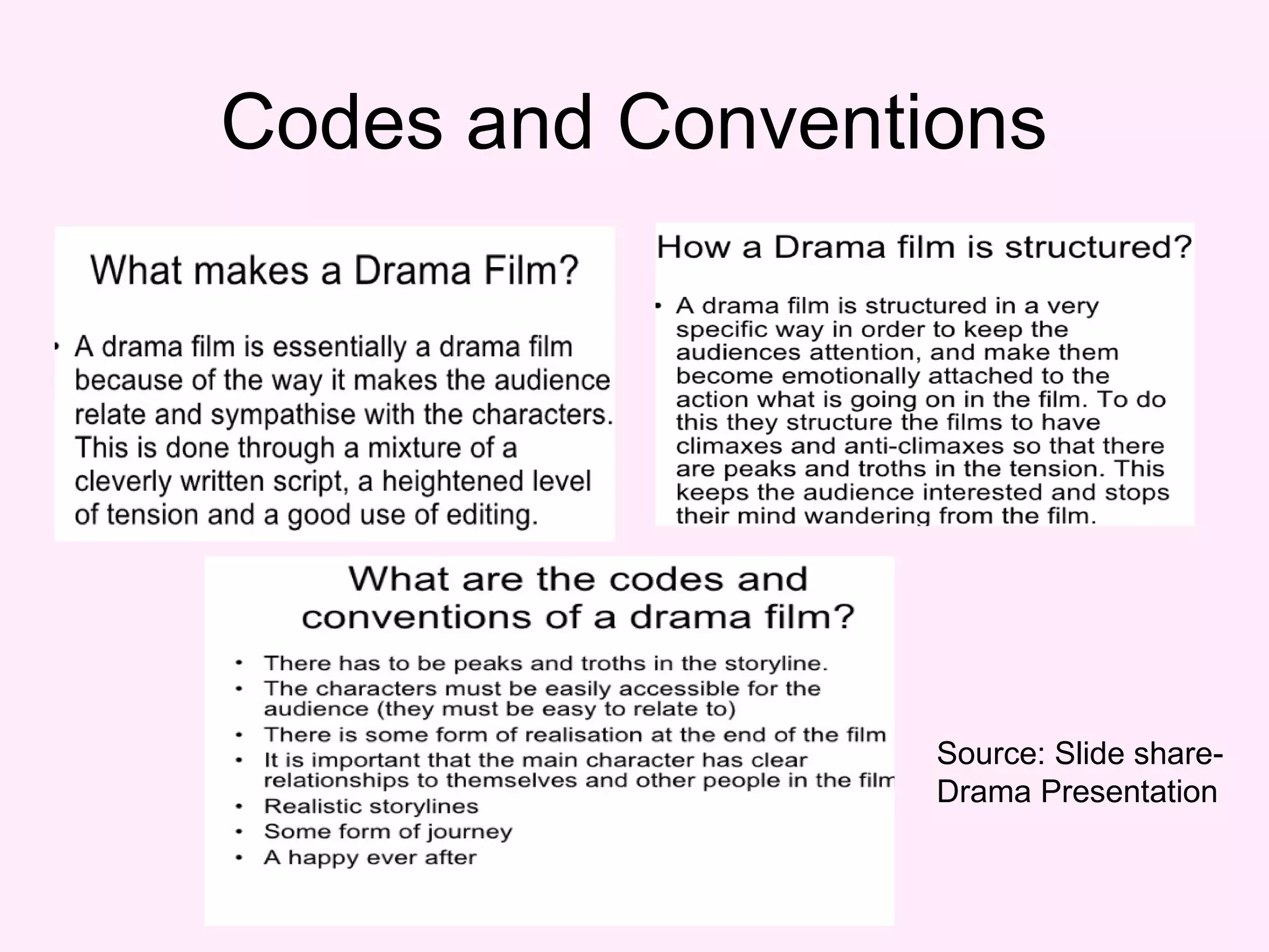 Codes and conventions of drama | PPT
