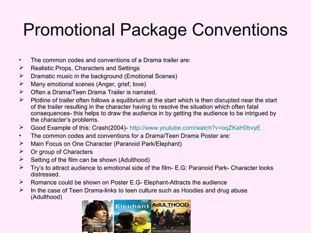 Codes and conventions of drama | PPT | Drama | Genres
