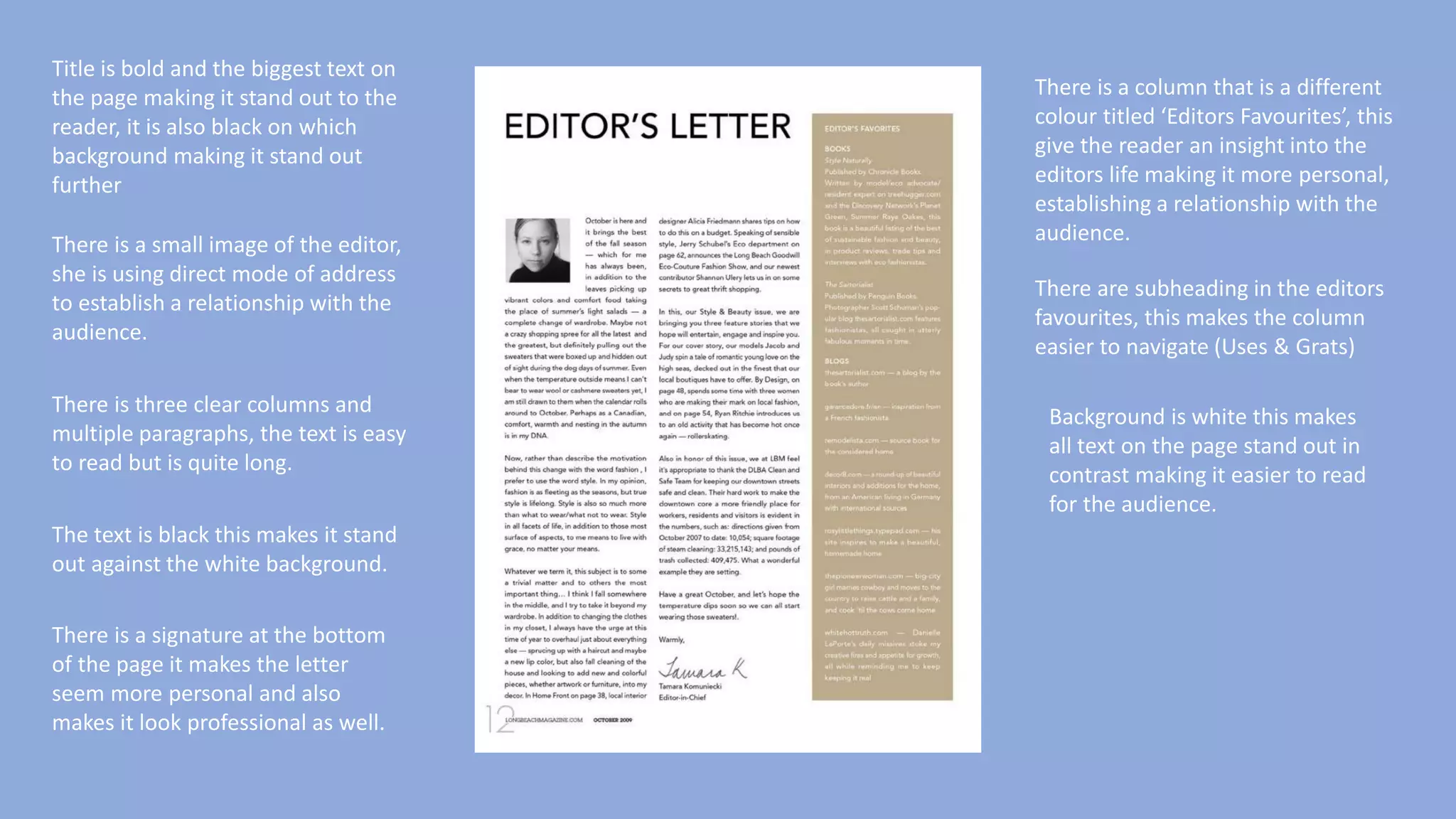 Codes and conventions of editors letter | PPTX