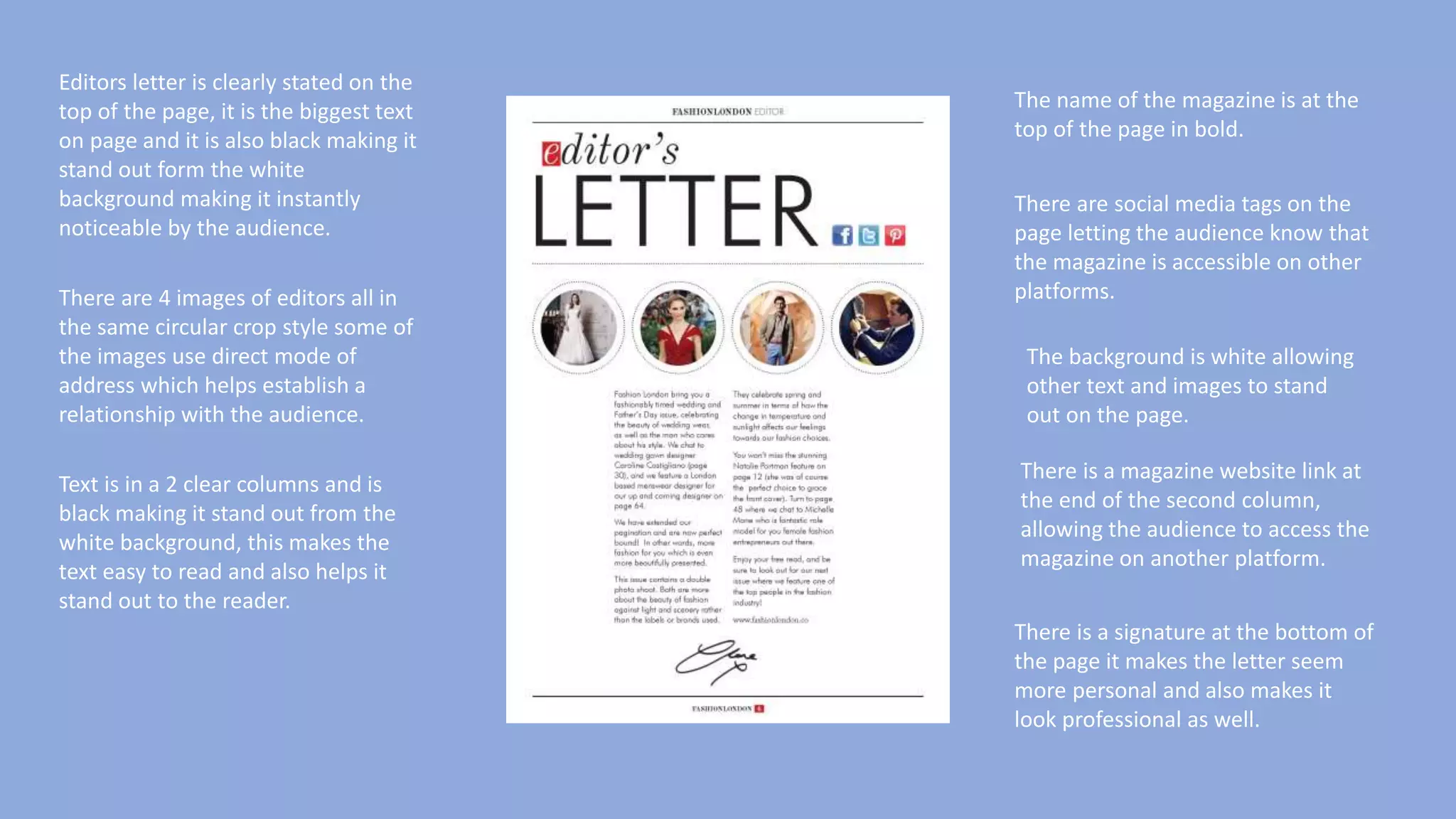 Codes and conventions of editors letter | PPTX