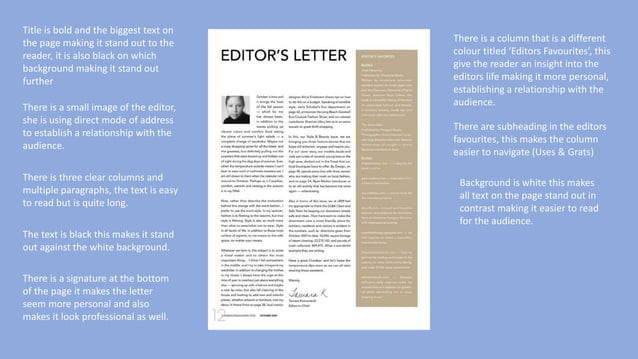 Codes and conventions of editors letter | PPTX