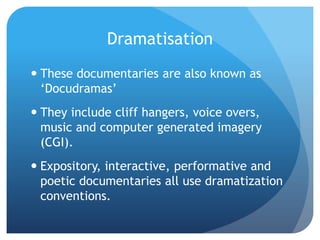 Codes and conventions of factual programming unit 27 | PPT