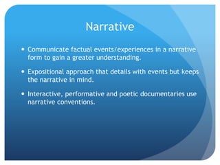 Codes and conventions of factual programming unit 27 | PPT