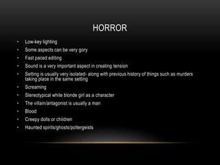 Codes and conventions of film genres | PPT