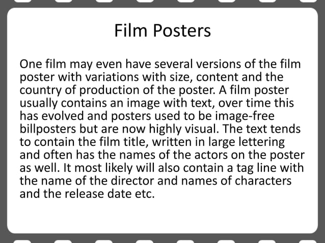 Codes and conventions of film posters | PPT