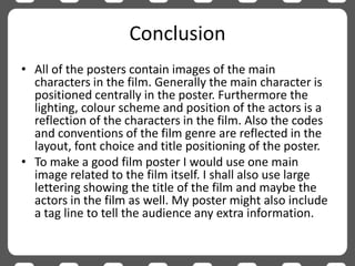 Codes and conventions of film posters | PPT