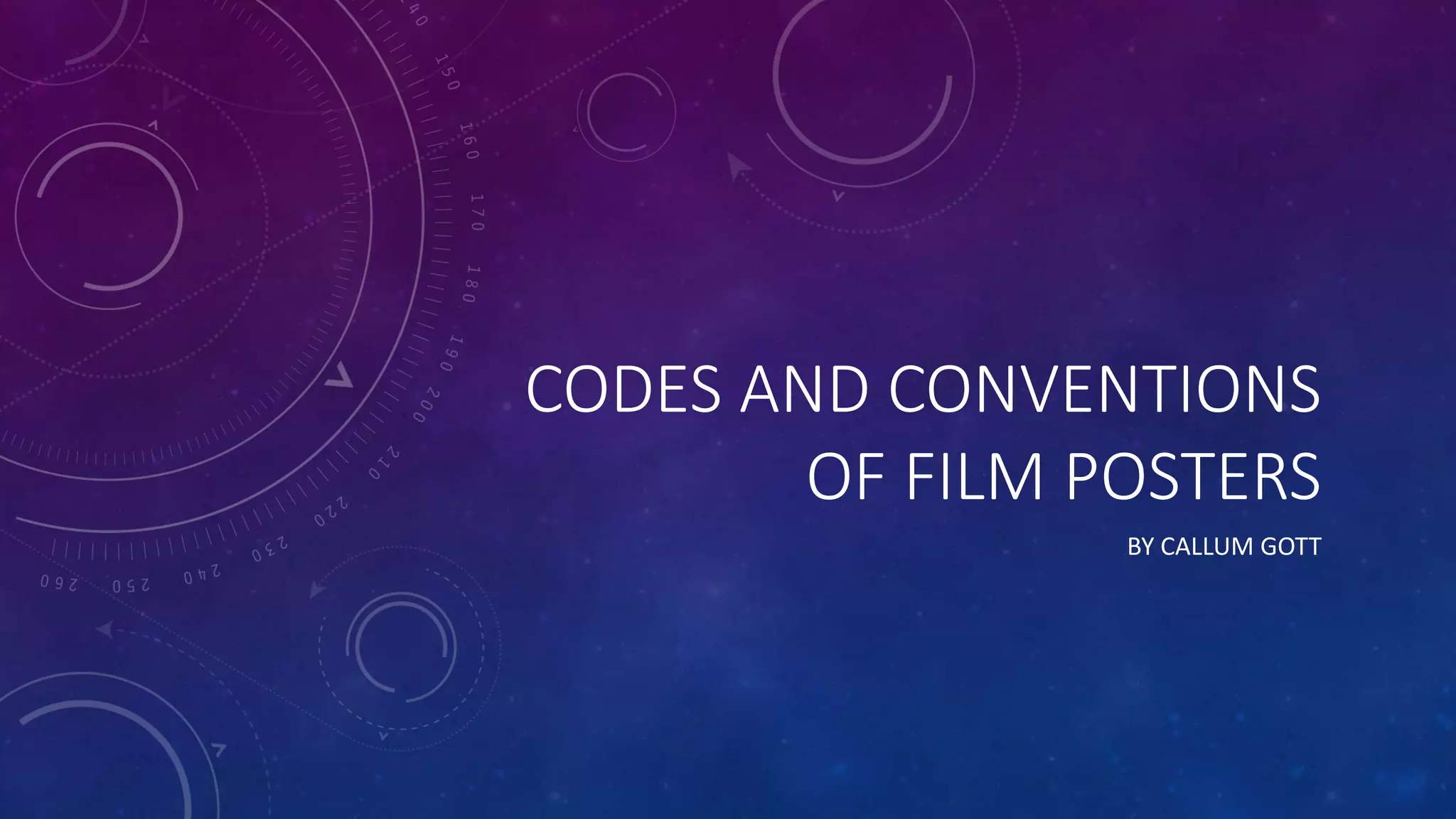 Codes and Conventions of Film Posters | PPTX