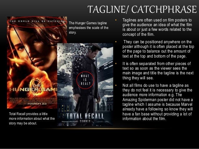 Codes and conventions of film posters