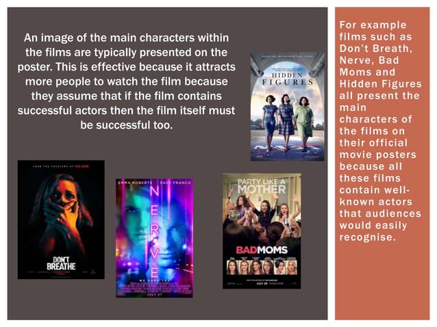 Codes and Conventions of Film Posters | PPTX | Movies | Entertainment