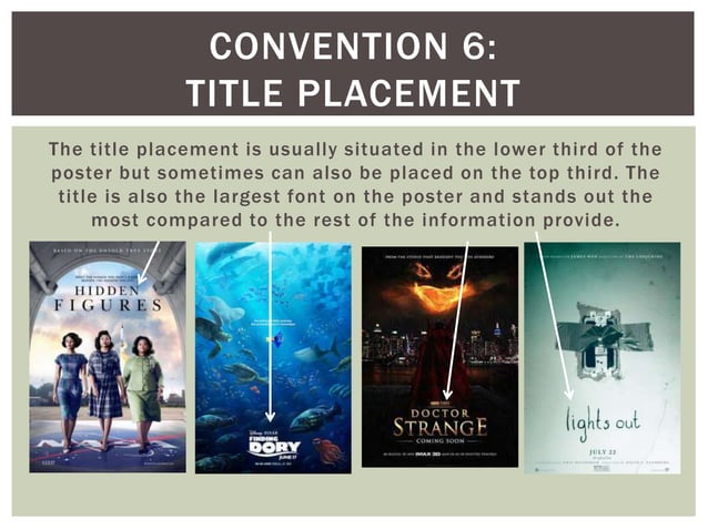 Codes and Conventions of Film Posters | PPTX | Movies | Entertainment