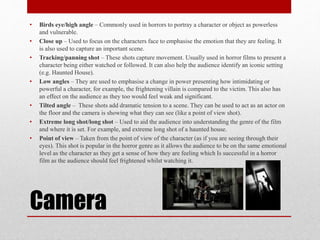 Codes and conventions of horror | PPTX | Video Production | Content ...