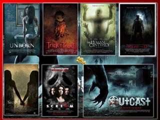 Codes and conventions of horror film posters | PPT