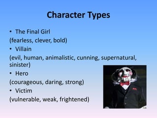 Codes and conventions of horror films | PPT