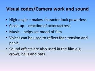 Codes and conventions of horror films | PPT